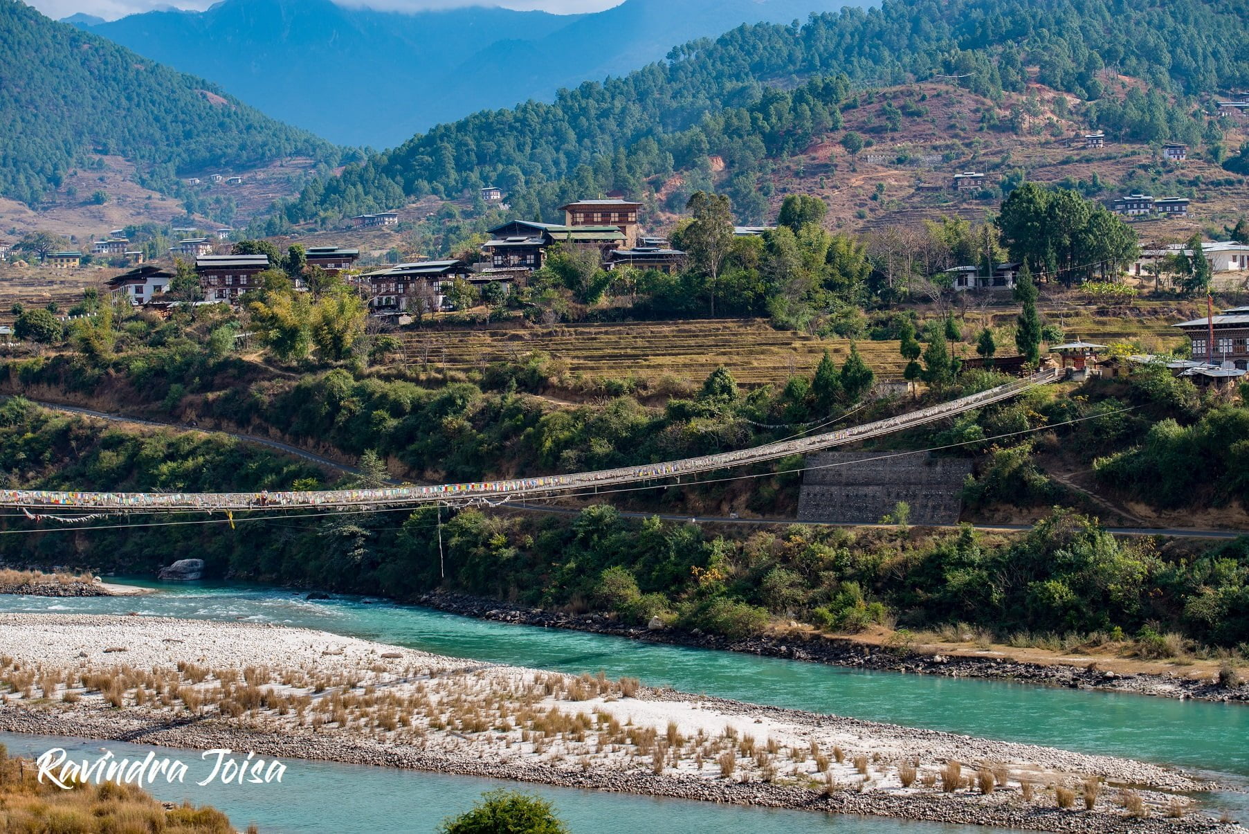Punakha Suspension Bridge - Truly thrilling and massive - Ravindra Joisa